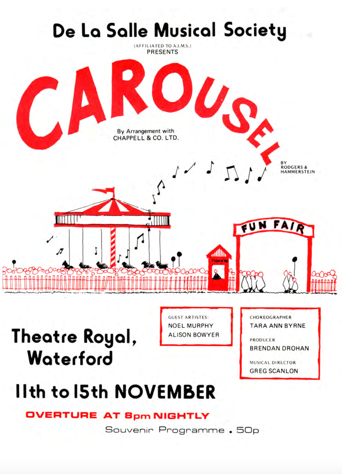 1986 – Carousel – Show Programme – Waterford Theatre Archive